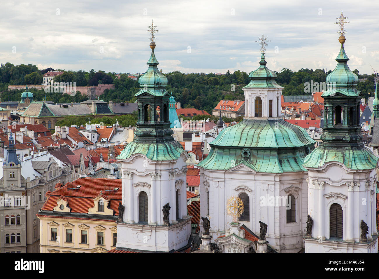 Tower behind trees in hi-res stock photography and images - Alamy