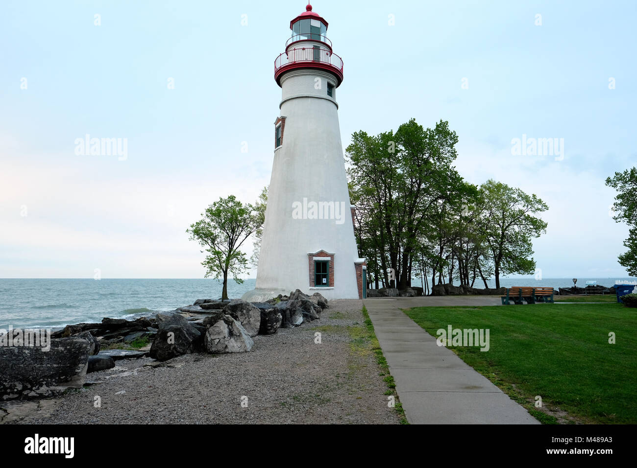 Marblehead Lighthouse, built in 1820 Stock Photo - Alamy