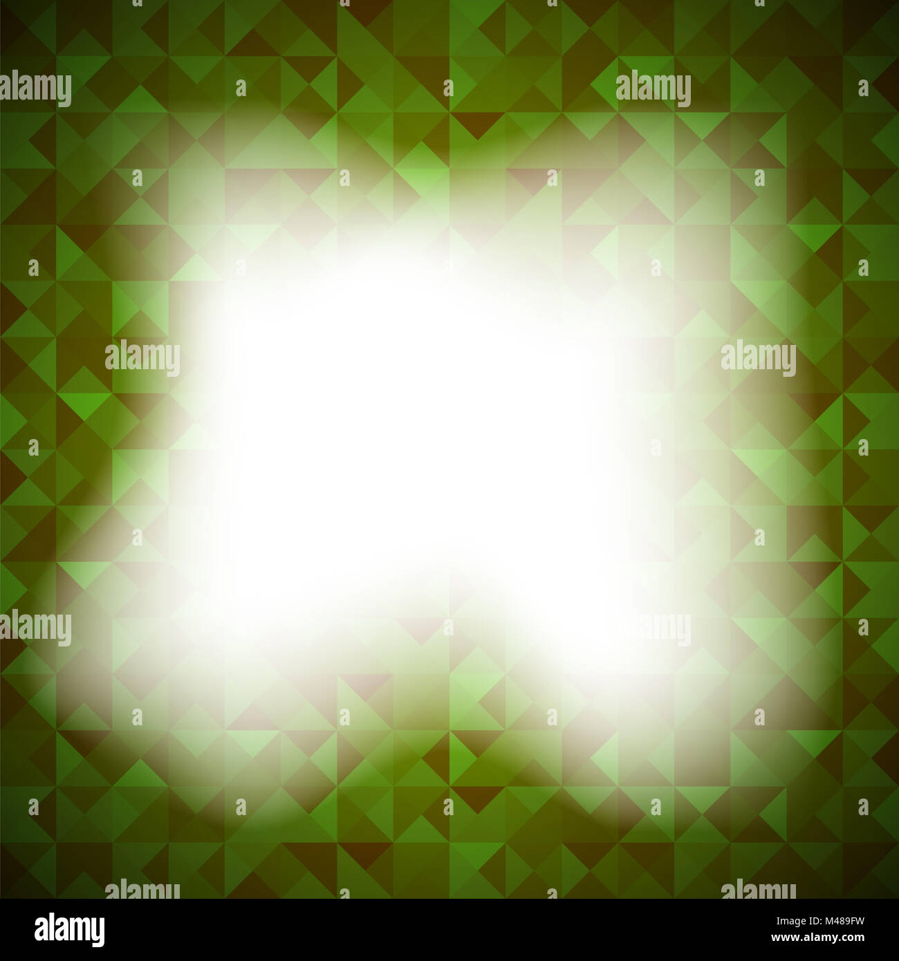 Green Background with Geometric Shapes, Triangles Stock Photo - Alamy