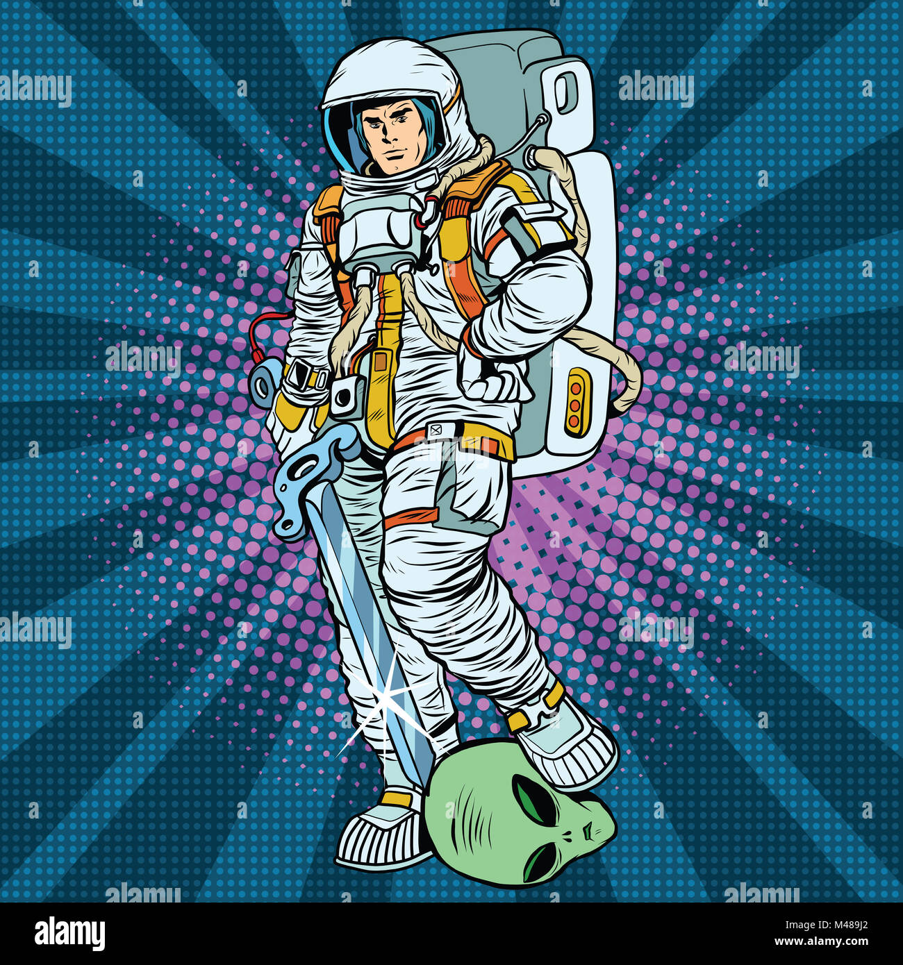 Alien space outer retro hi-res stock photography and images - Alamy