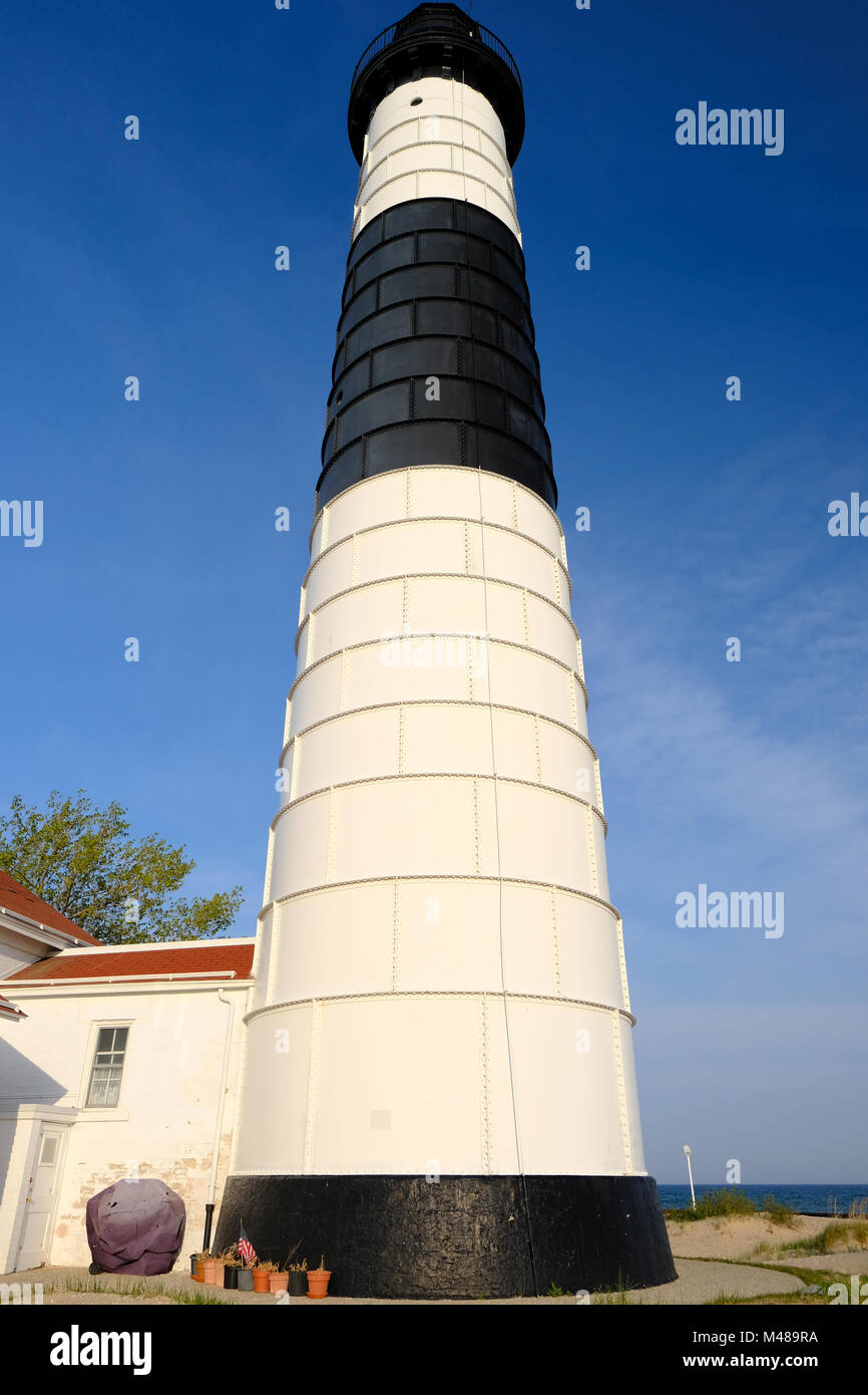 Big Sable Point Lighthouse in dunes, built in 1867 Stock Photo - Alamy