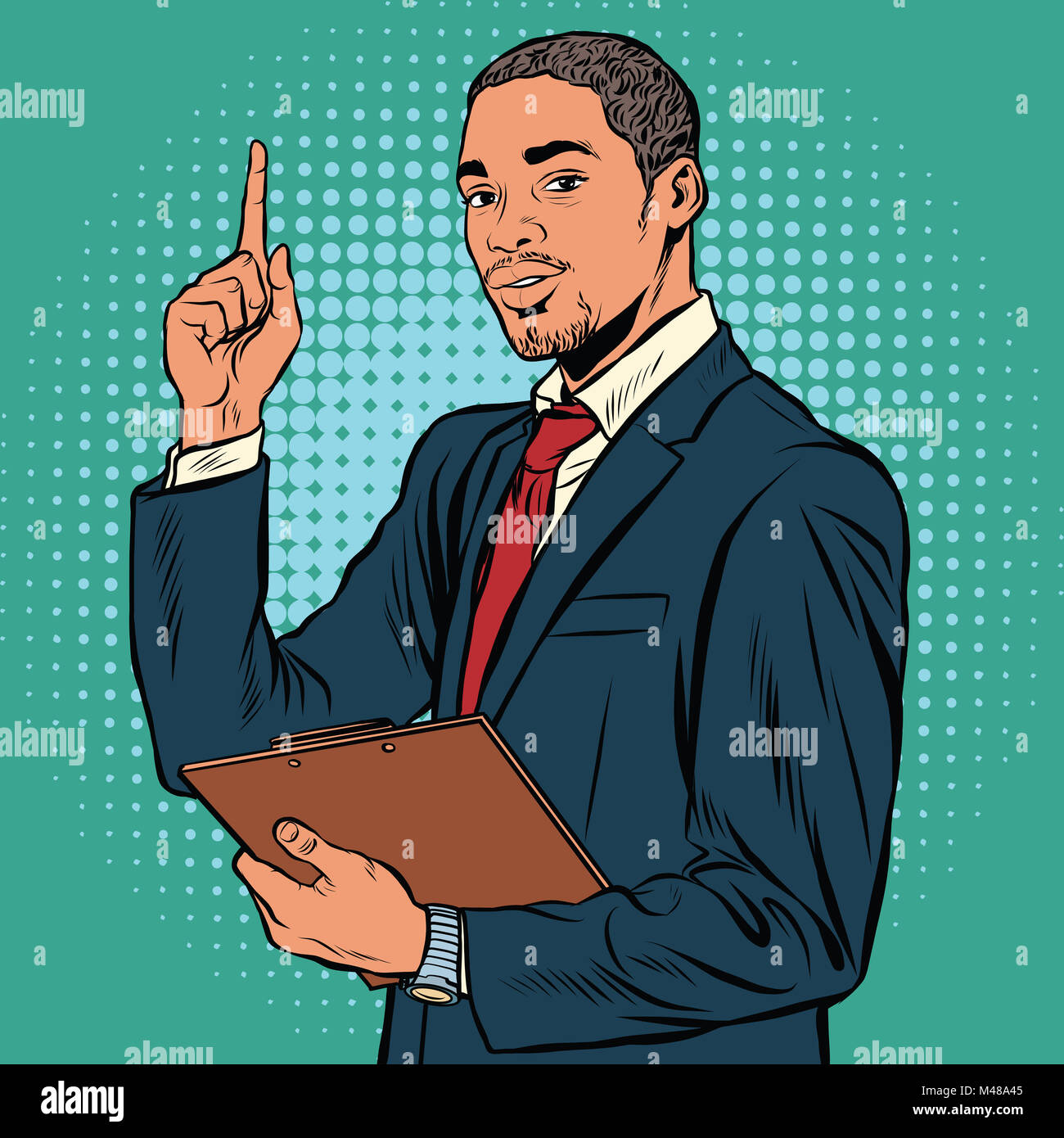 Cartoon office boss african hi-res stock photography and images - Alamy