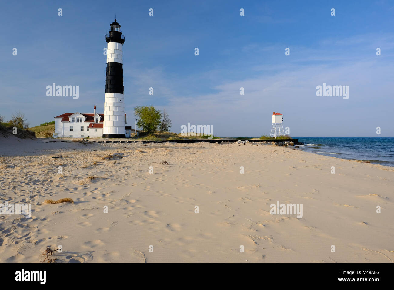 Big Sable Point Lighthouse in dunes, built in 1867 Stock Photo - Alamy