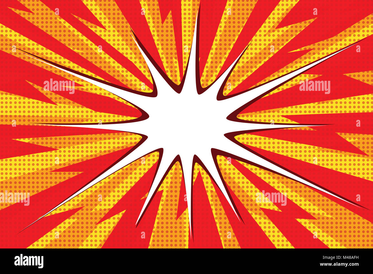 Comic book explosion bubble pop art Stock Photo - Alamy