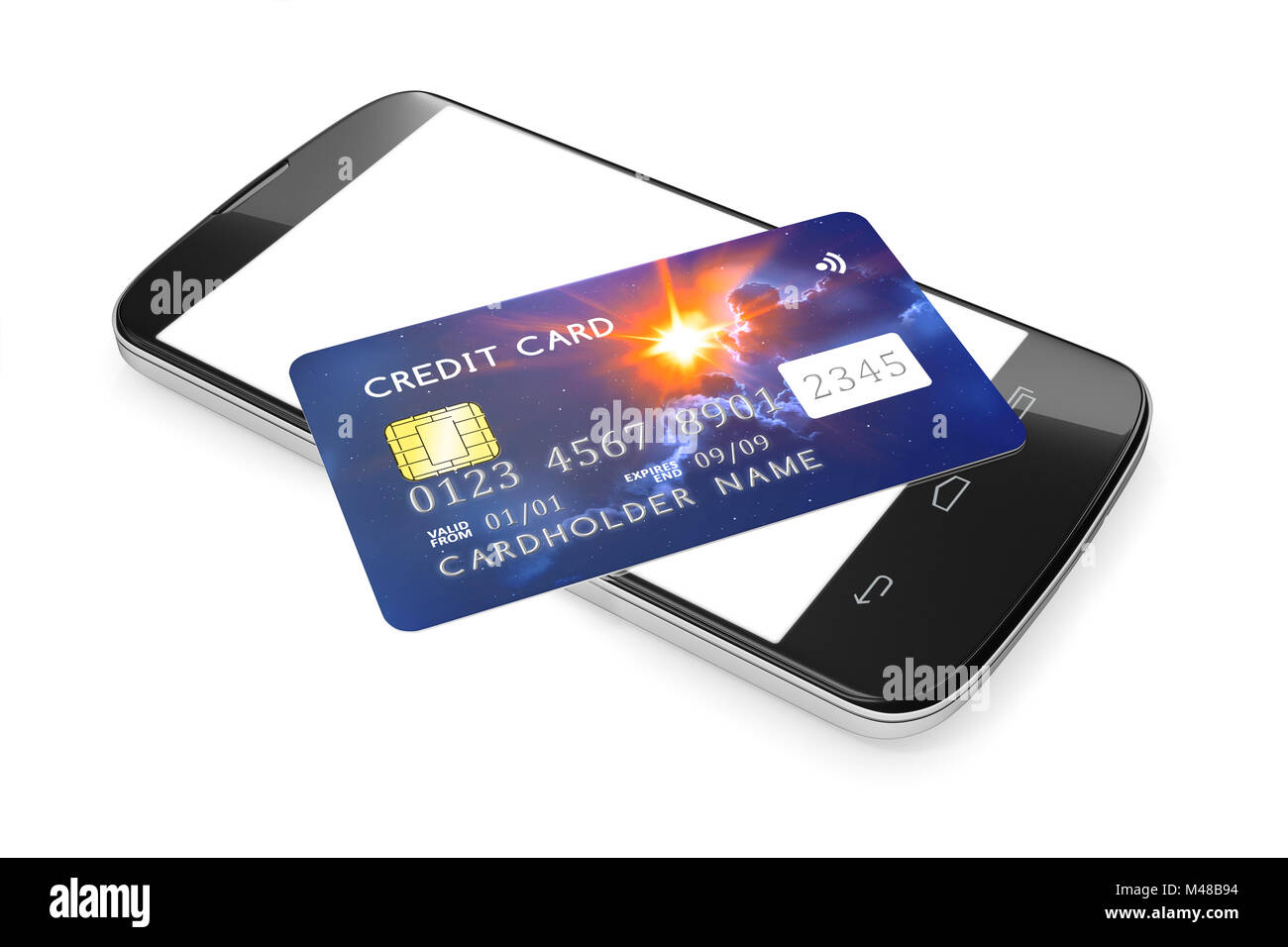 Credit card payment shopping mobile hi-res stock photography and images ...