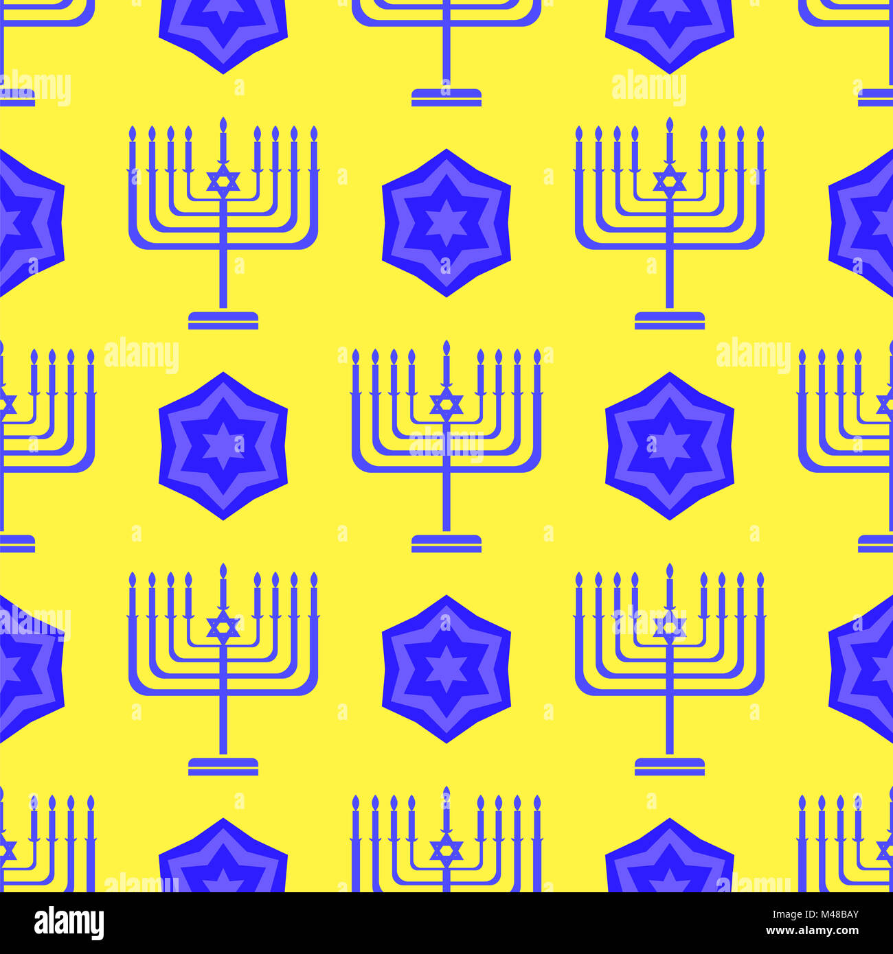 Menorah icon blue vector hi-res stock photography and images - Alamy