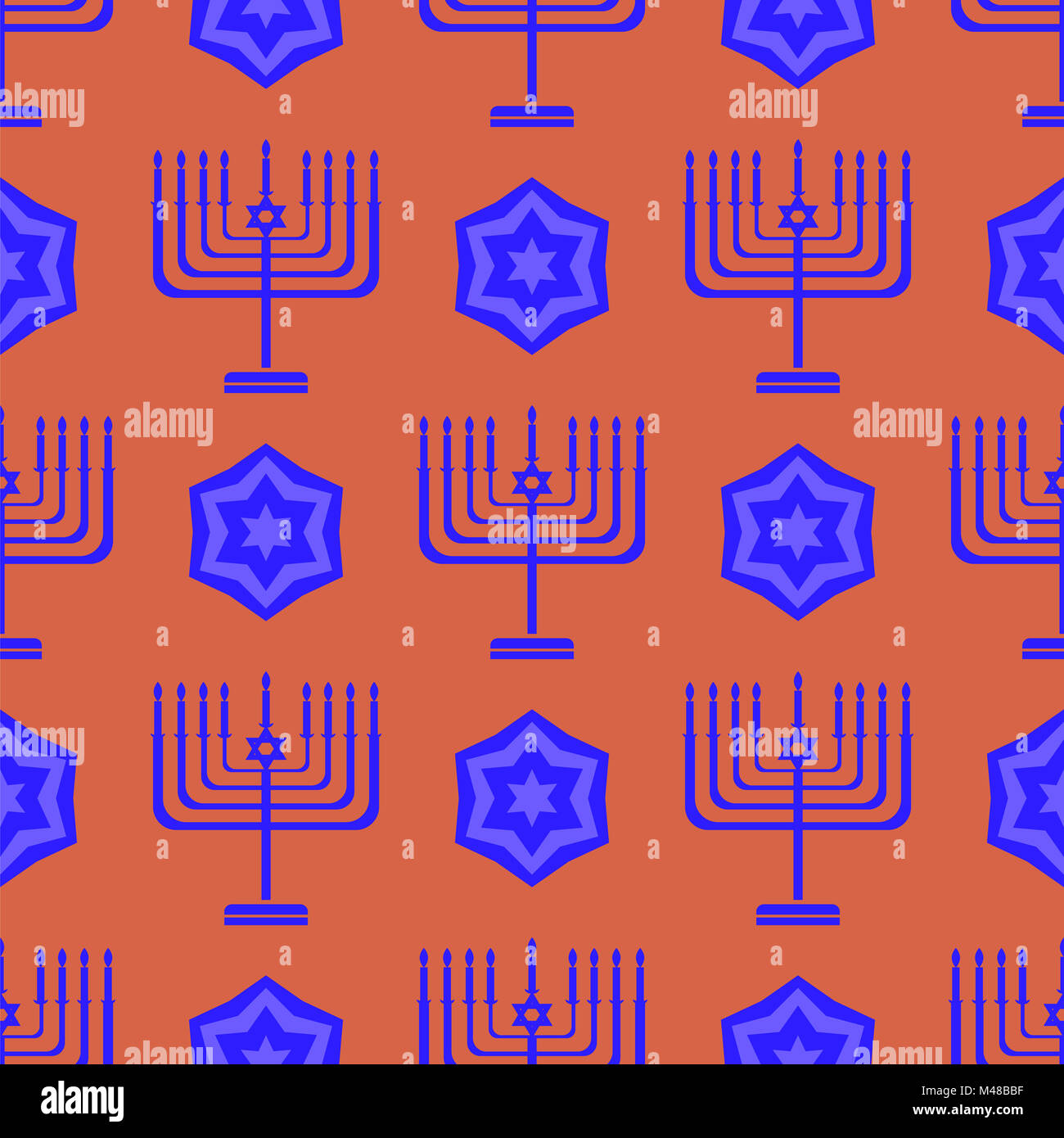 Menorah icon blue vector hi-res stock photography and images - Alamy
