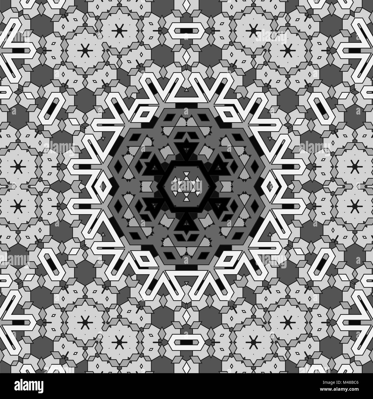 Creative Ornamental Grey Pattern Stock Photo - Alamy