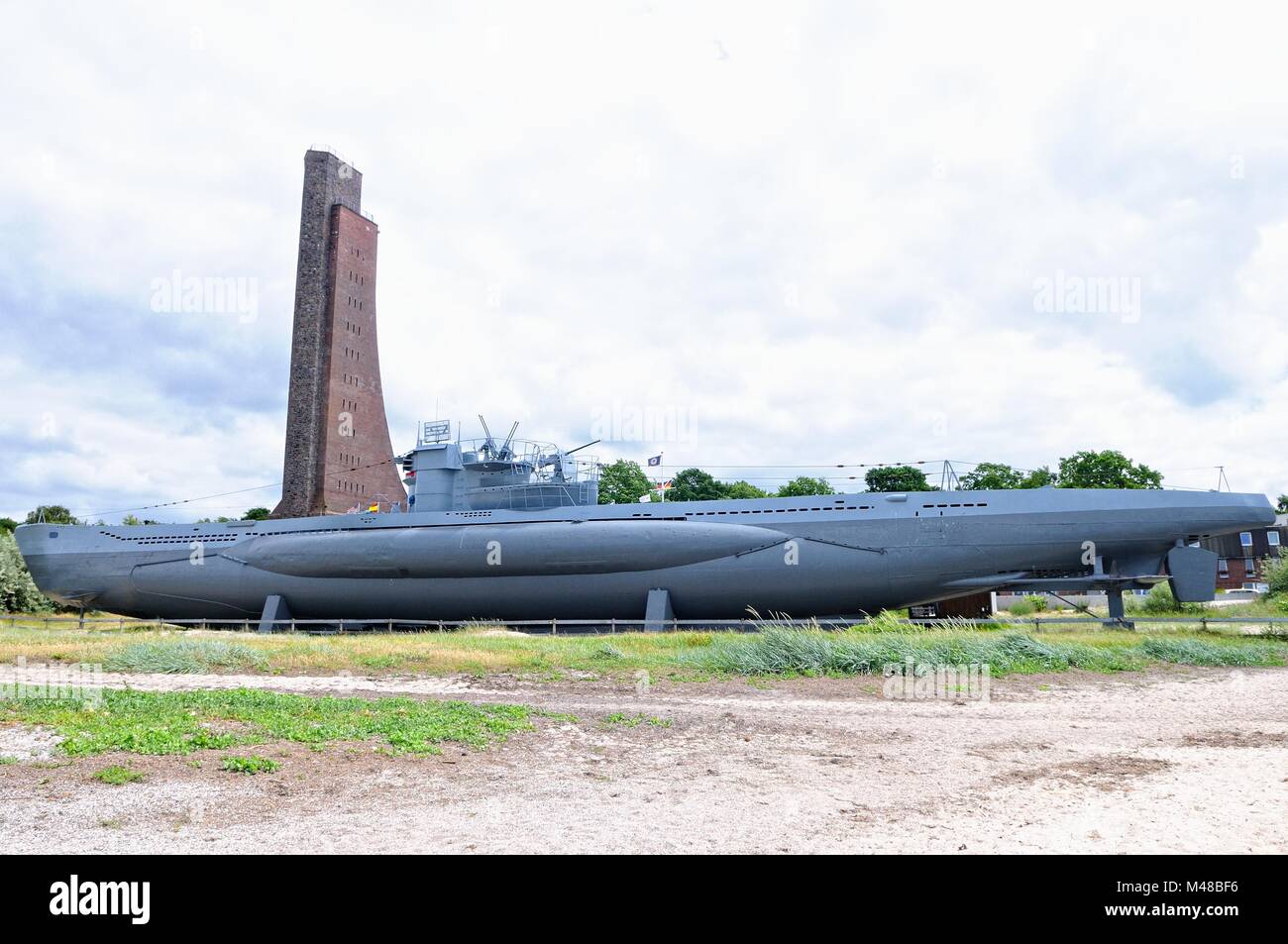 Submarine and the Naval Memorial in Laboe Germany Stock Photo - Alamy