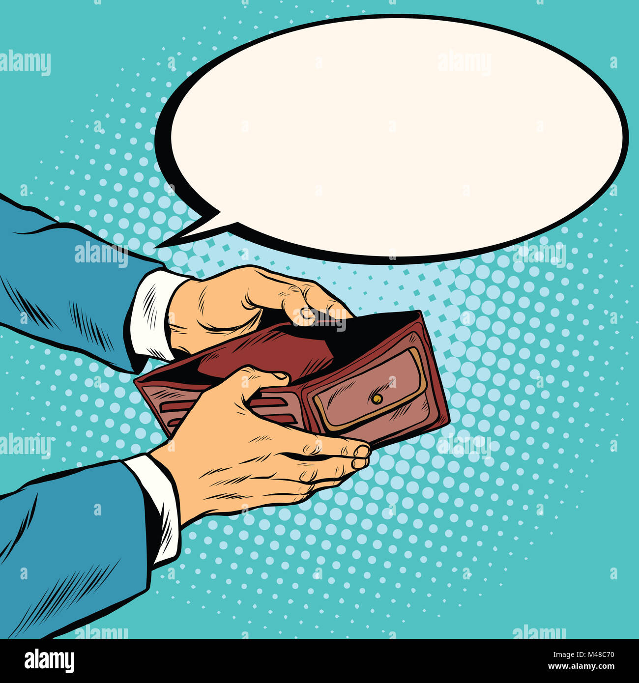 Empty wallet, no money Stock Photo - Alamy