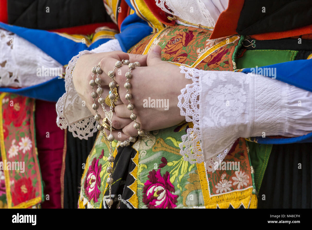 Detail of the Sardinian custom Stock Photo - Alamy