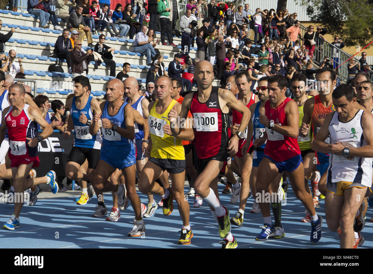 Marathon runners in the race Stock Photo - Alamy