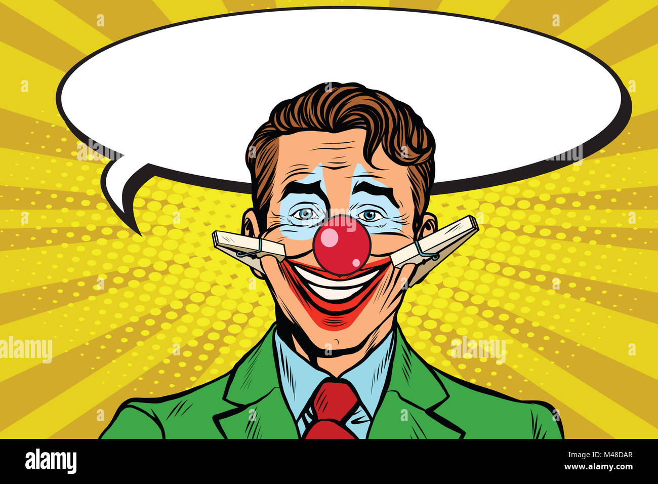 Vintage clown face hi-res stock photography and images - Alamy