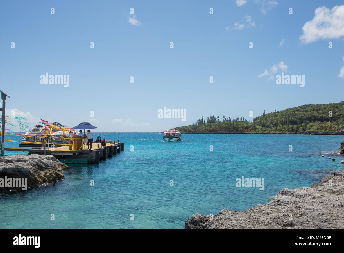 TADINE, MARE, NEW CALEDONIA-DECEMBER 3, 2016: Excursion to Tadine Bay ...
