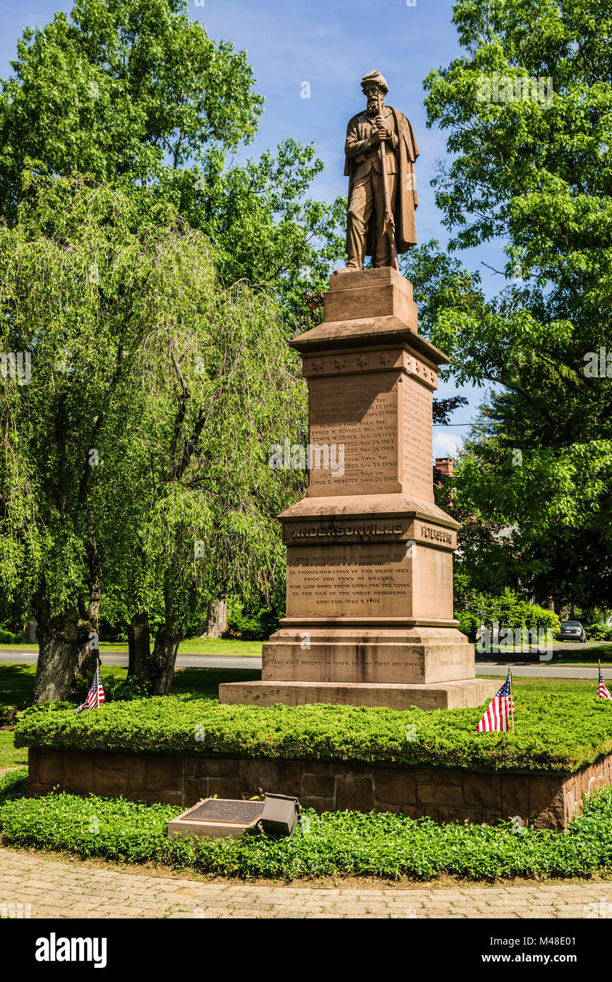 Civil War Monument Granby, Connecticut, USA Stock Photo - Alamy