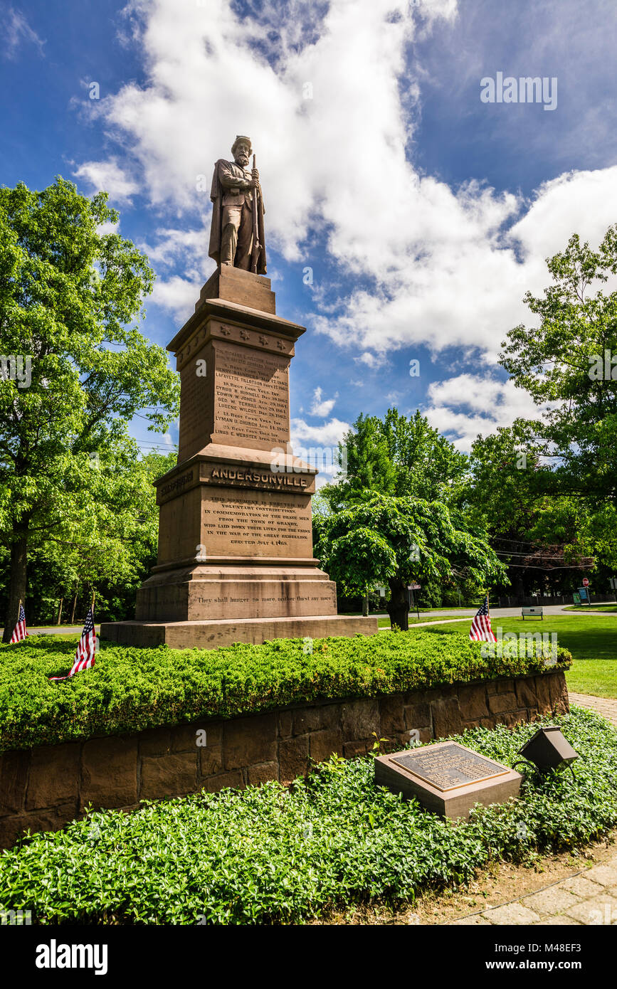 Civil War Monument Granby, Connecticut, USA Stock Photo - Alamy
