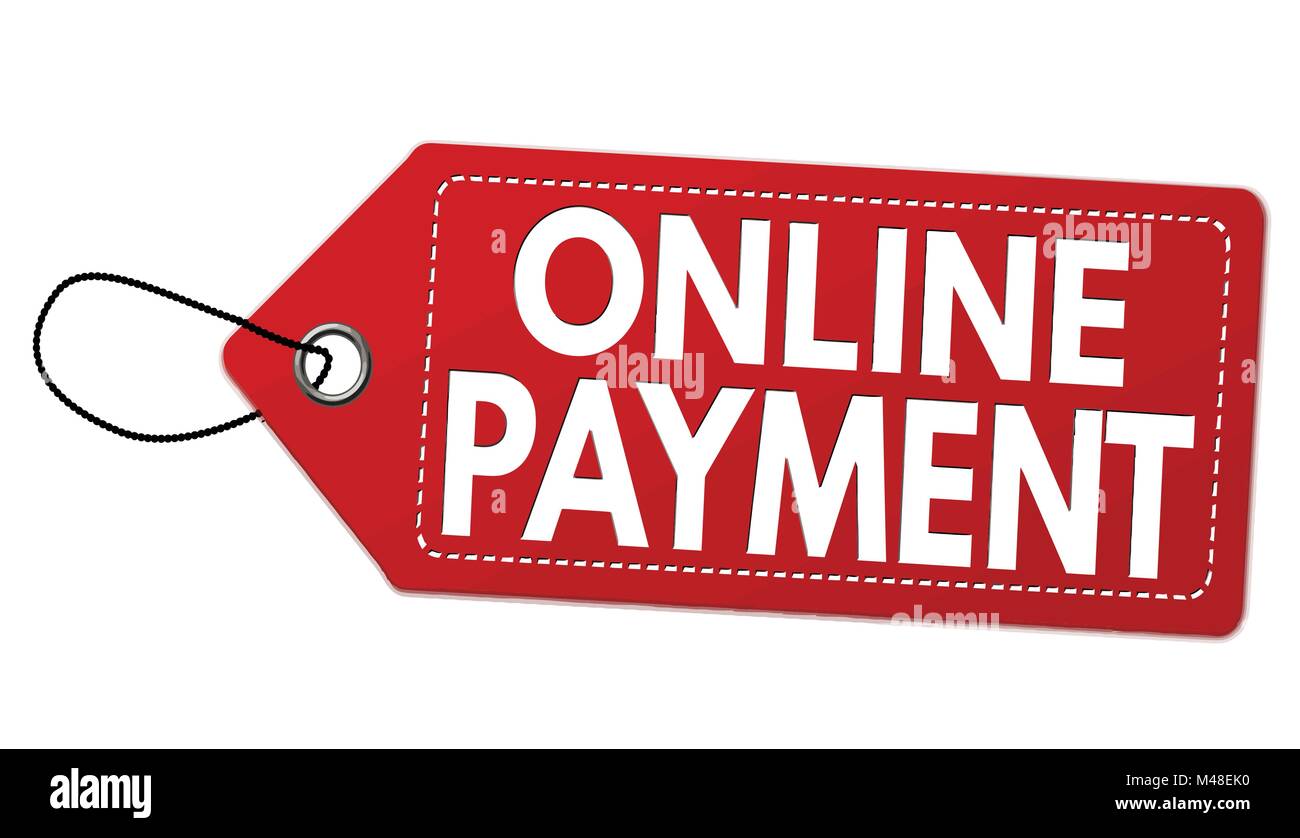 Online payment sticker Stock Vector Images - Alamy