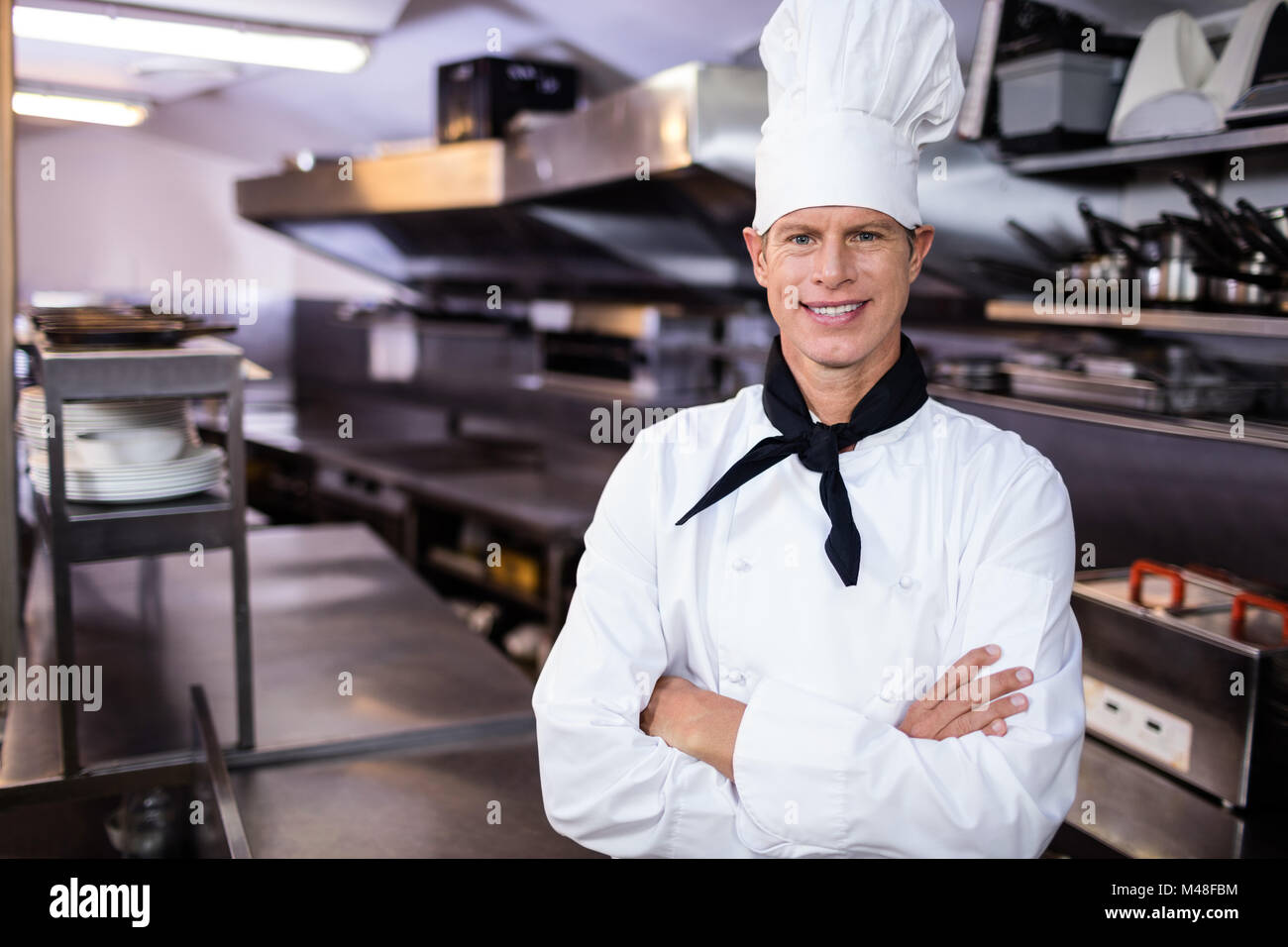 Confident chef hands folded hi-res stock photography and images - Alamy