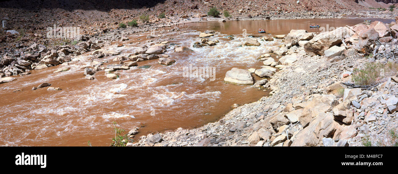 Floating into Big Drop Three at , cfs. Big Drop Three Stock Photo - Alamy