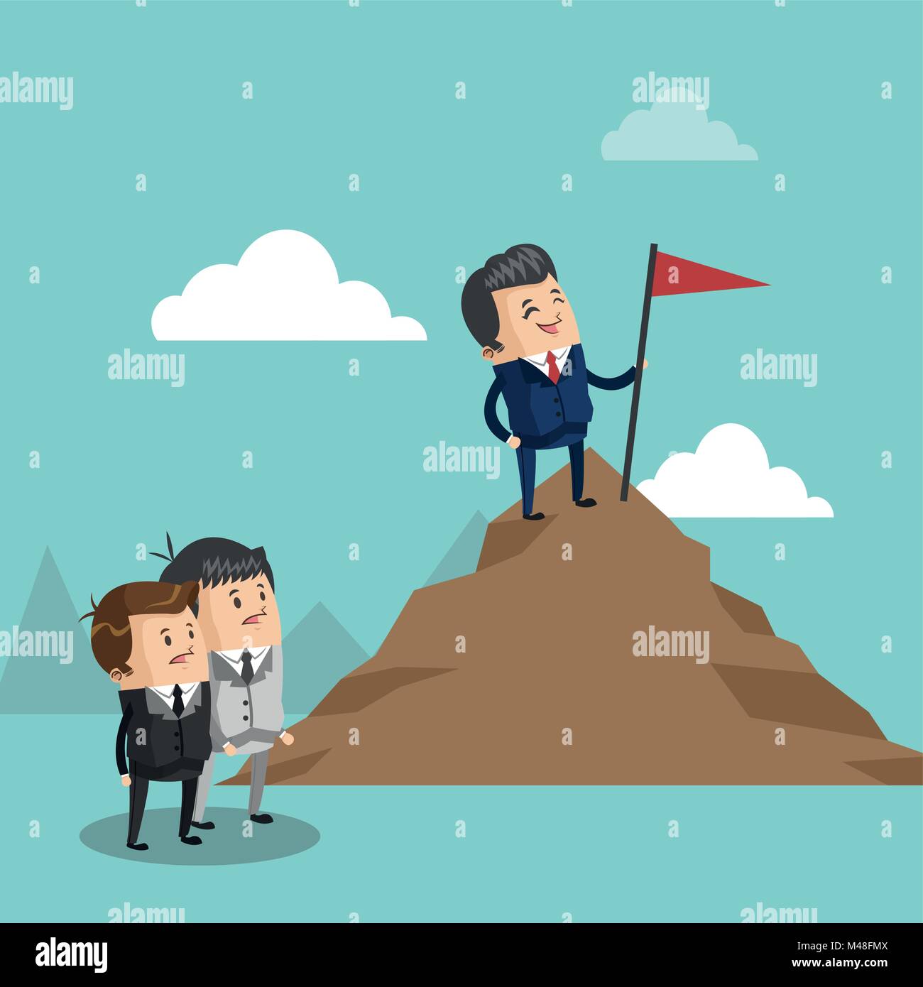 Business teamwork cartoon Stock Vector Image & Art - Alamy