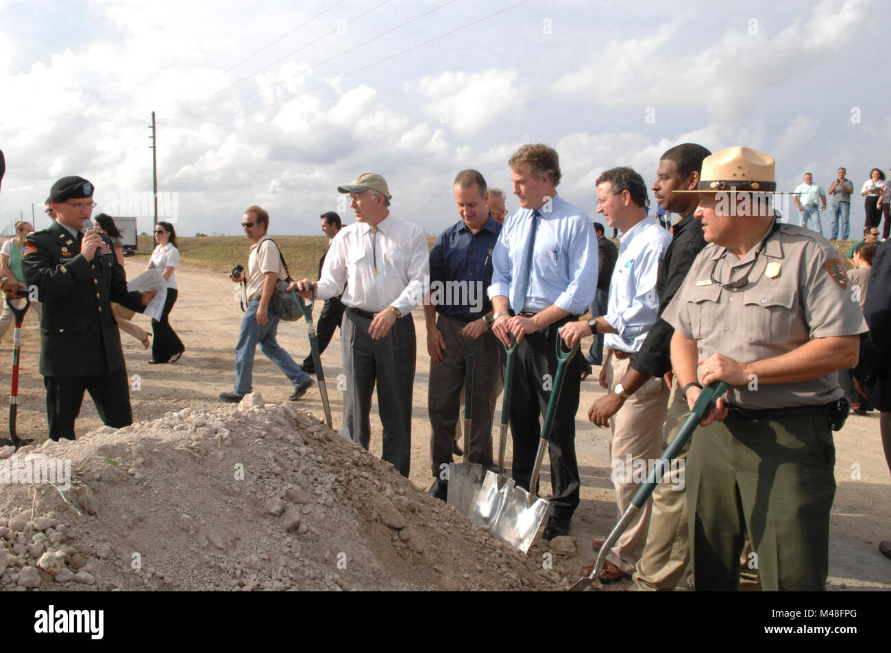 Breaking Ground of Tamiami Bridge Stock Photo - Alamy