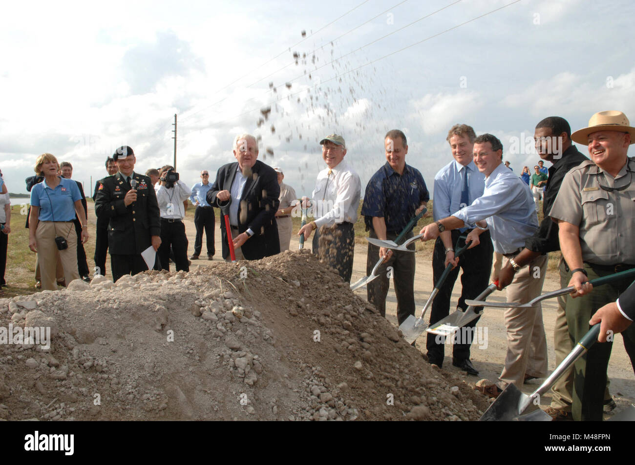 Breaking Ground of Tamiami Trail Bridge Stock Photo - Alamy