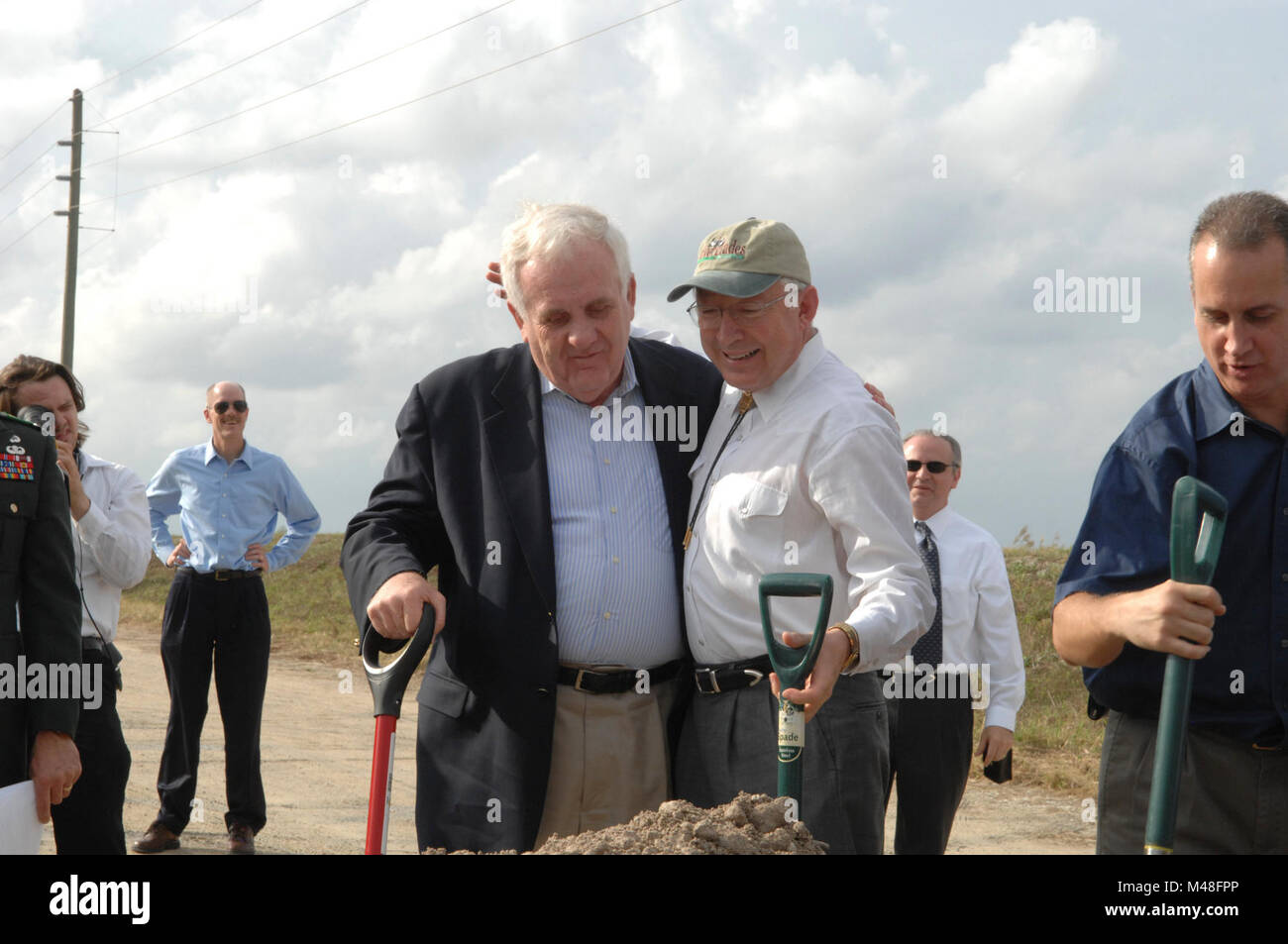 Breaking Ground of Tamiami Trail Bridge Stock Photo - Alamy