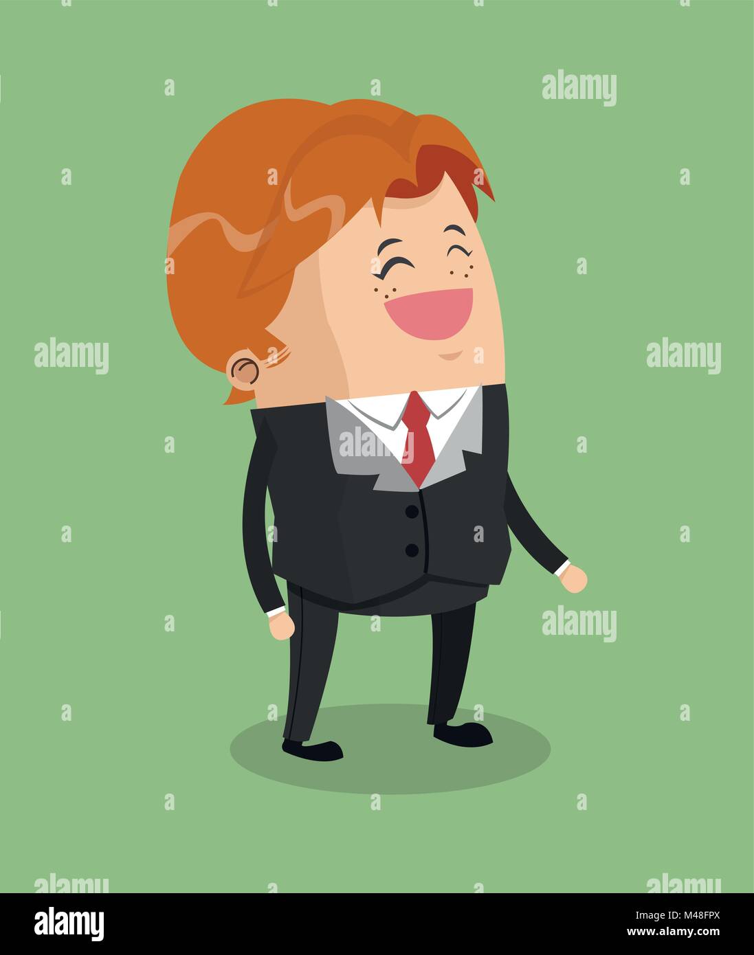 Businessman smiling cartoon Stock Vector Image & Art - Alamy