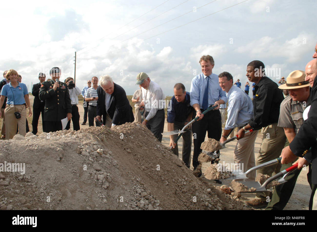 Breaking Ground of Tamiami Trail Bridge Stock Photo - Alamy