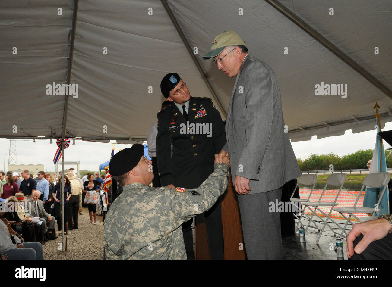 Breaking Ground of Tamiami Trail Bridge Stock Photo - Alamy