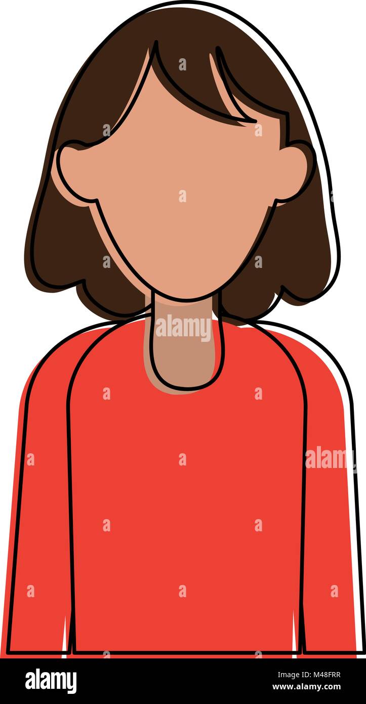 Woman faceless profile Stock Vector Image & Art - Alamy