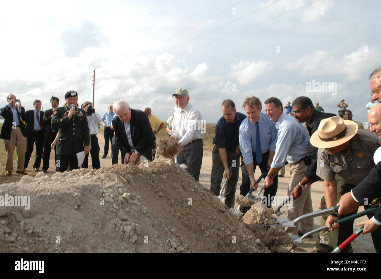 Breaking Ground of Tamiami Trail Bridge Stock Photo - Alamy
