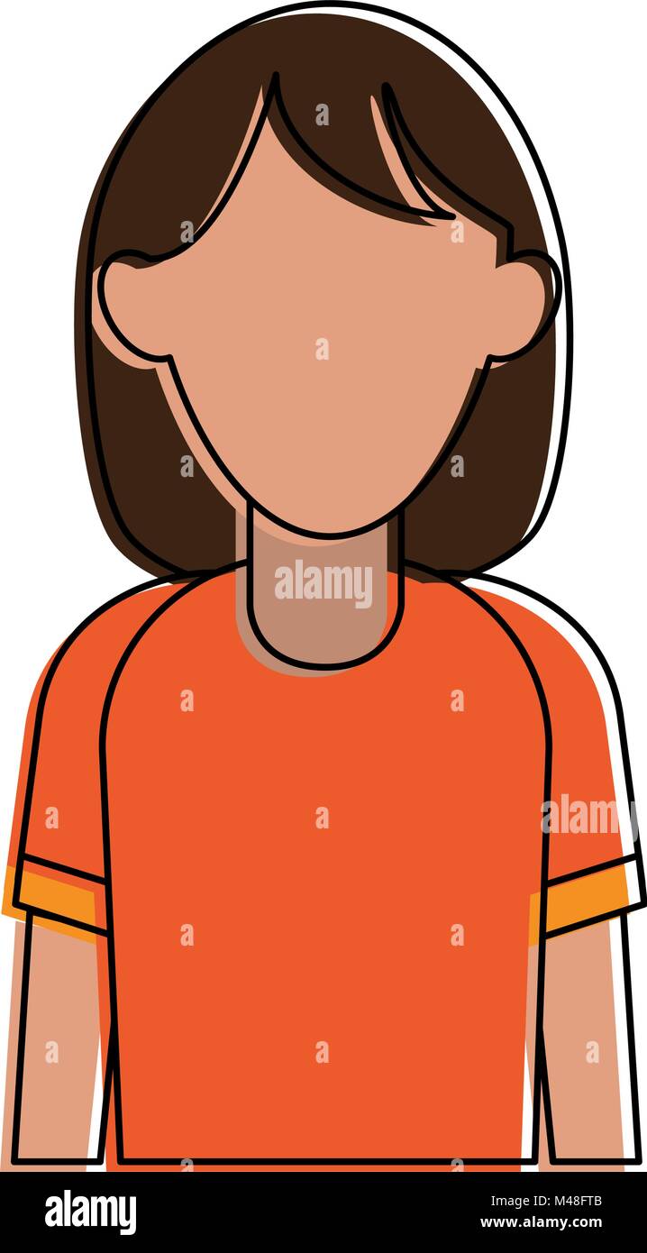 Woman faceless profile Stock Vector Image & Art - Alamy