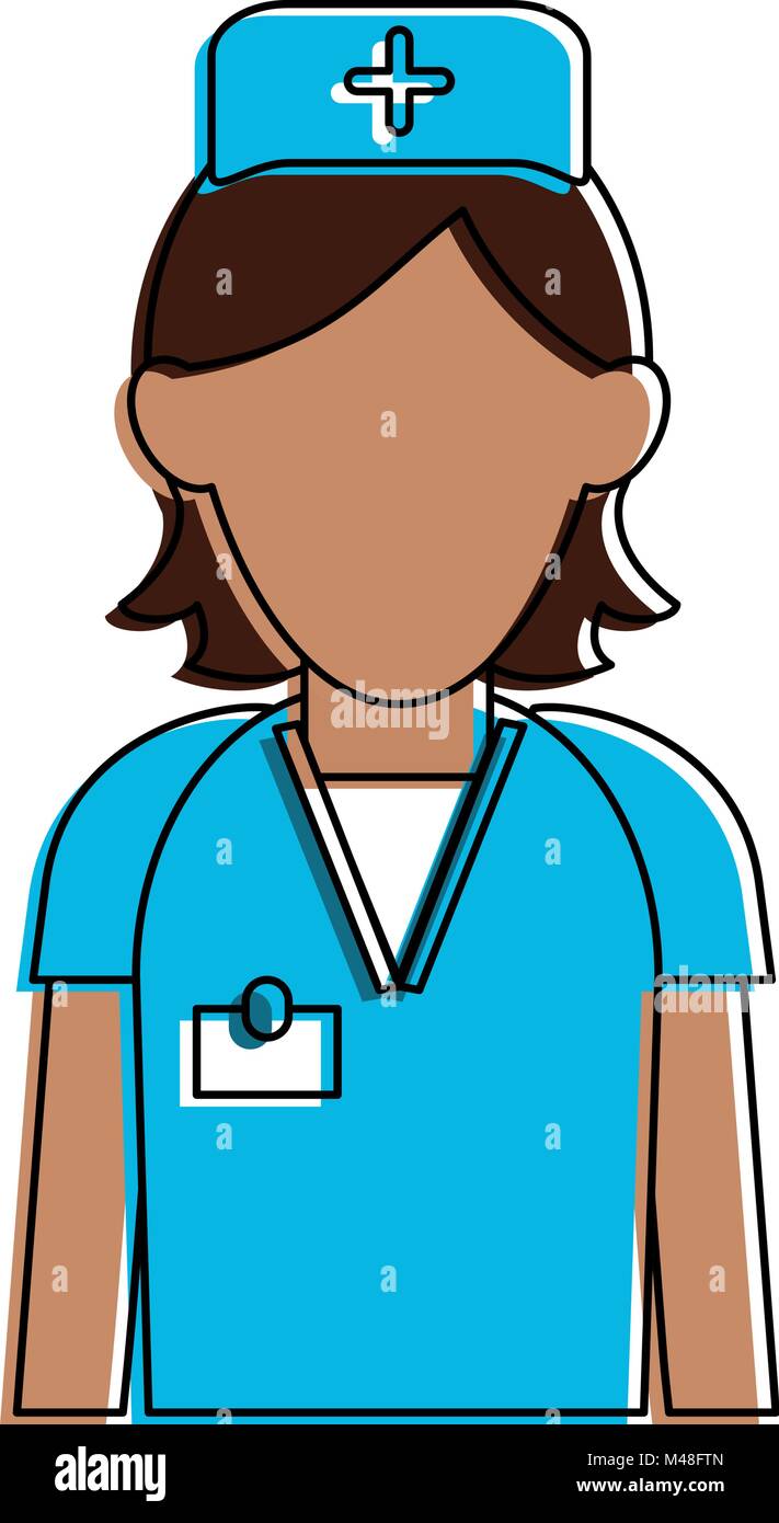 Nurse faceless avatar Stock Vector Image & Art - Alamy