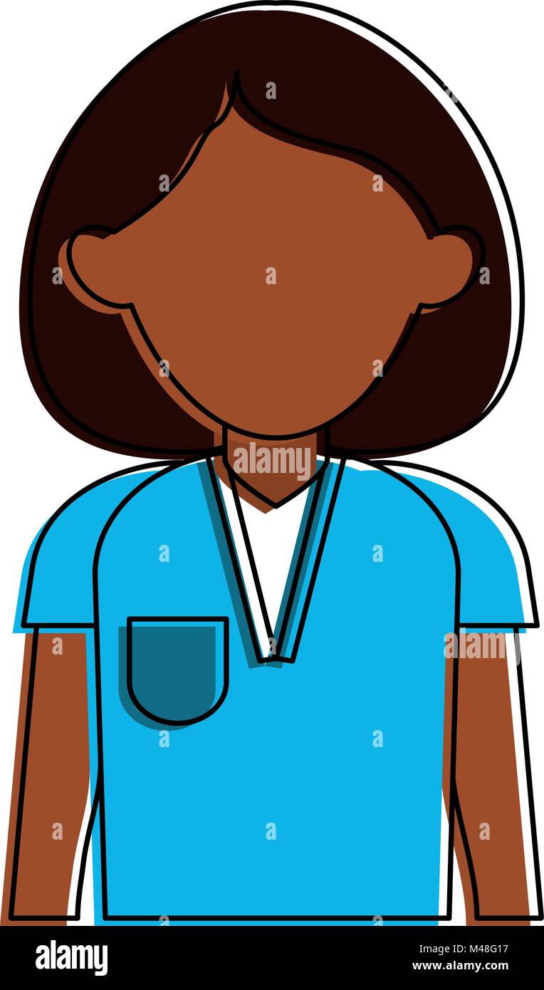 Nurse faceless avatar Stock Vector Image & Art - Alamy