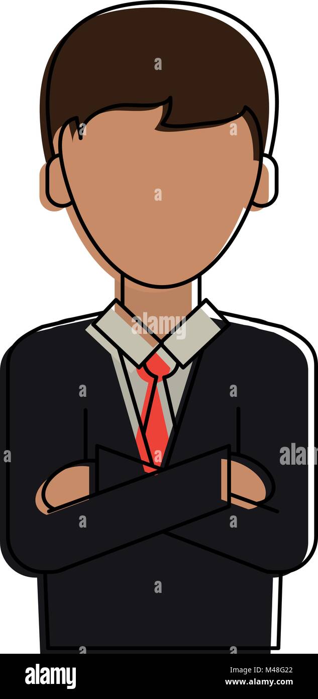 Businessman faceless profile Stock Vector Image & Art - Alamy