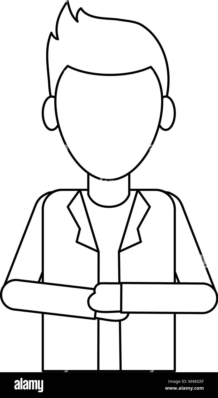 Businessman faceless profile Stock Vector Image & Art - Alamy