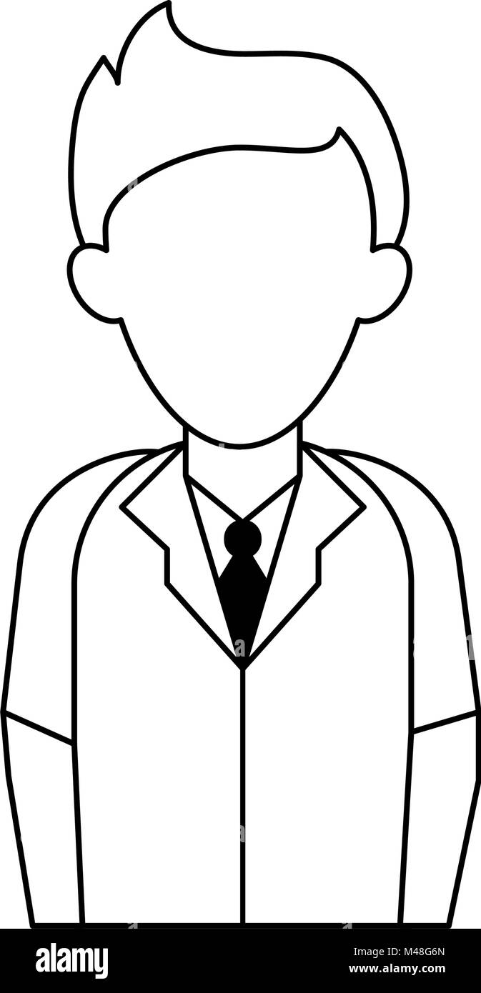 Businessman faceless profile Stock Vector Image & Art - Alamy