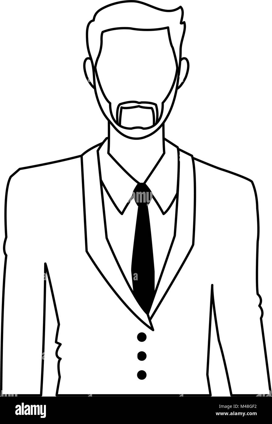 Businessman faceless profile Stock Vector Image & Art - Alamy