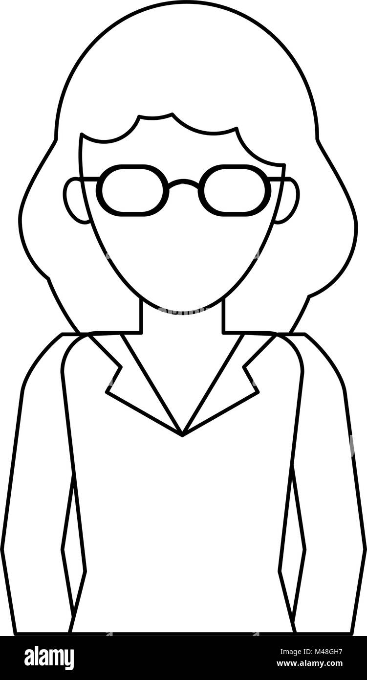 Woman faceless profile Stock Vector Image & Art - Alamy