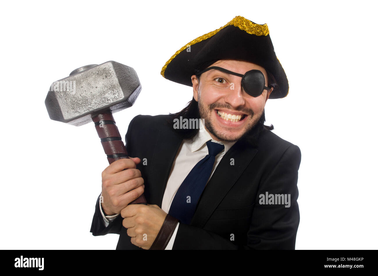Pirate hat eye patch holding hi-res stock photography and images - Alamy