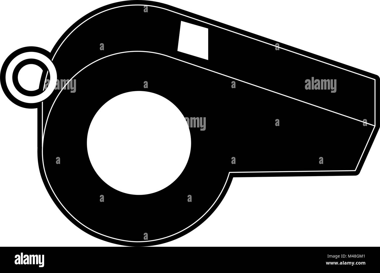 Referee whistle isolated Stock Vector Image & Art - Alamy