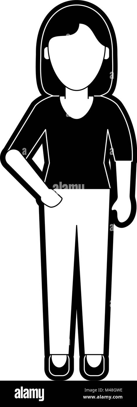 Woman faceless profile Stock Vector Image & Art - Alamy
