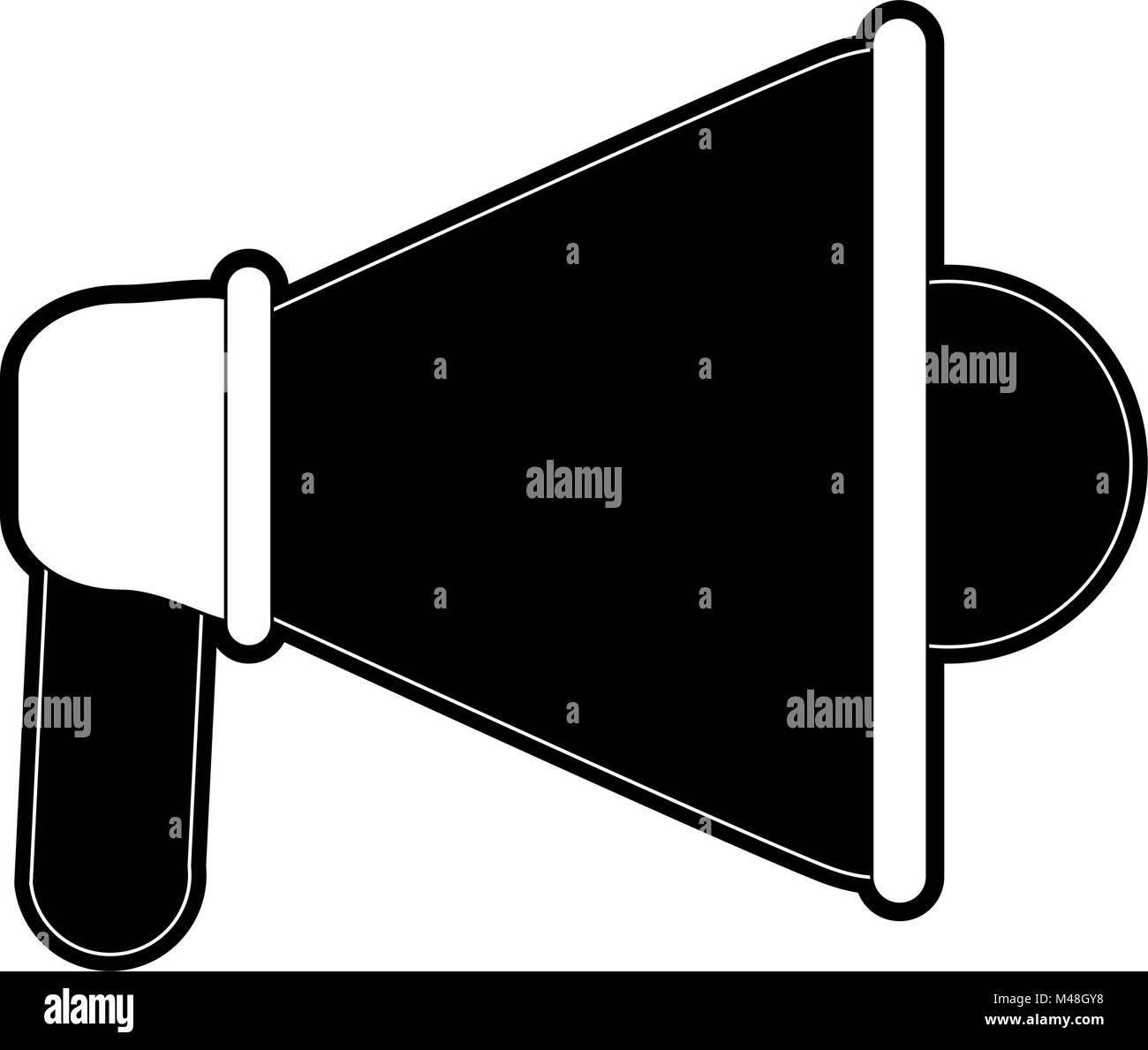 bullhorn advertising symbol Stock Vector Image & Art - Alamy