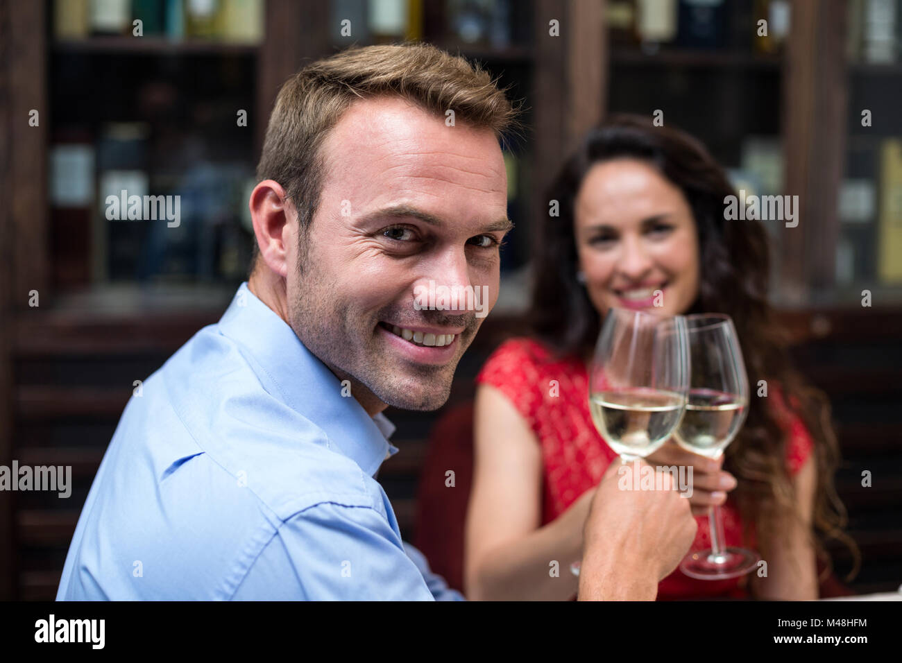 Man male customer drinking champagne hi-res stock photography and ...