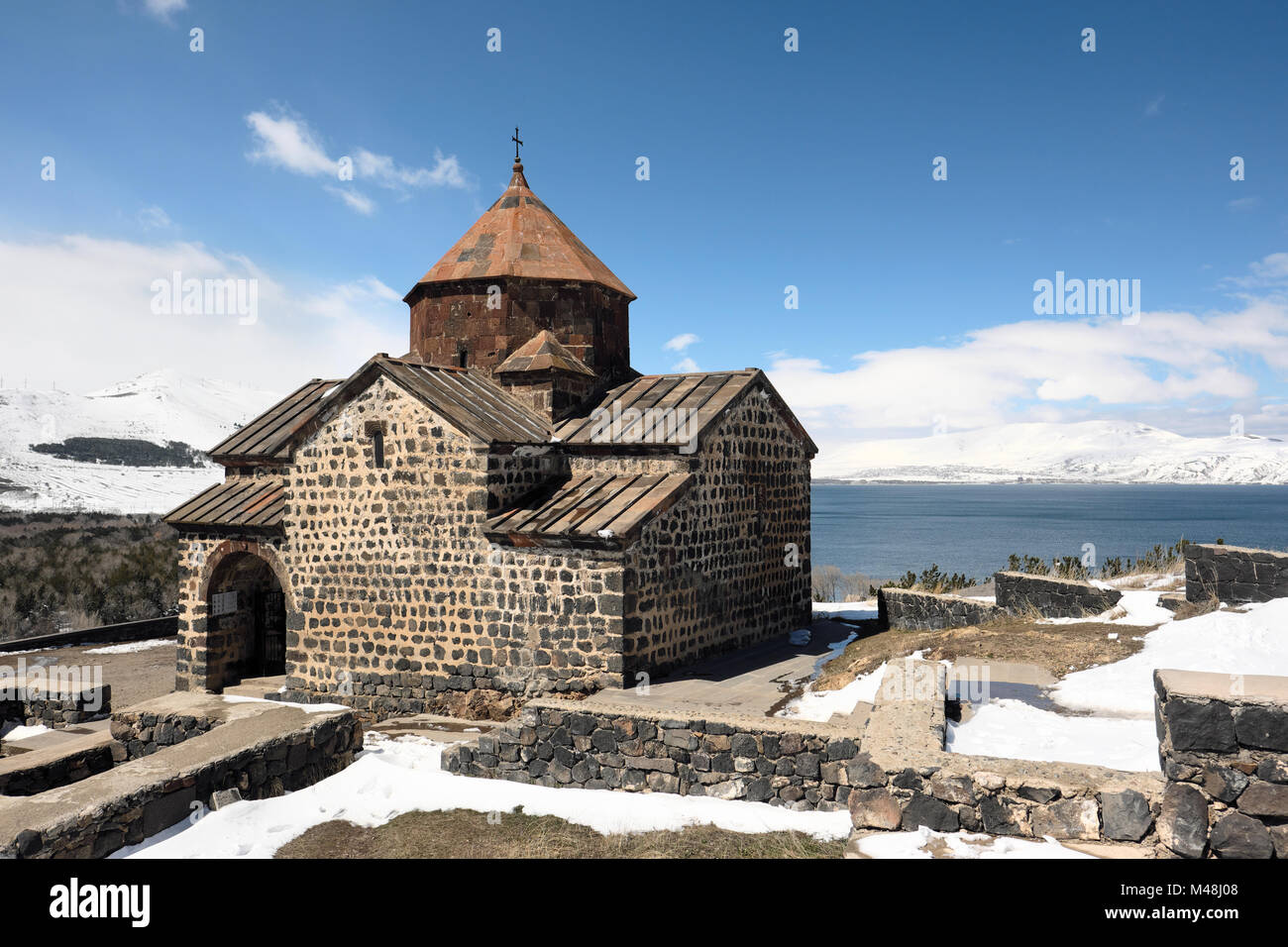 Ancient monastery Sevanavank in Armenia Stock Photo - Alamy