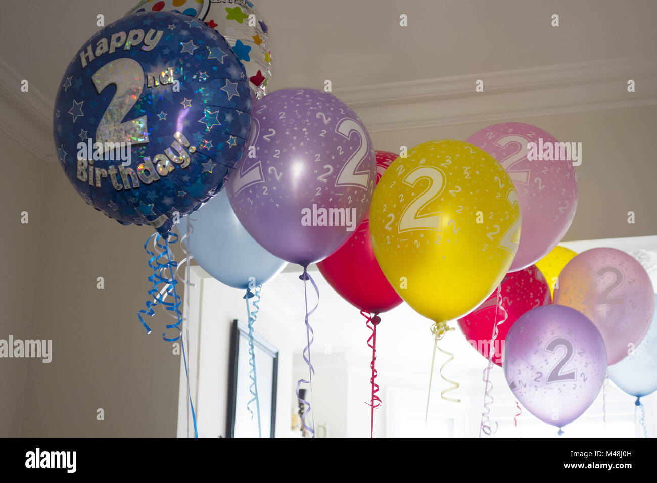 Number two helium birthday party hi-res stock photography and images ...