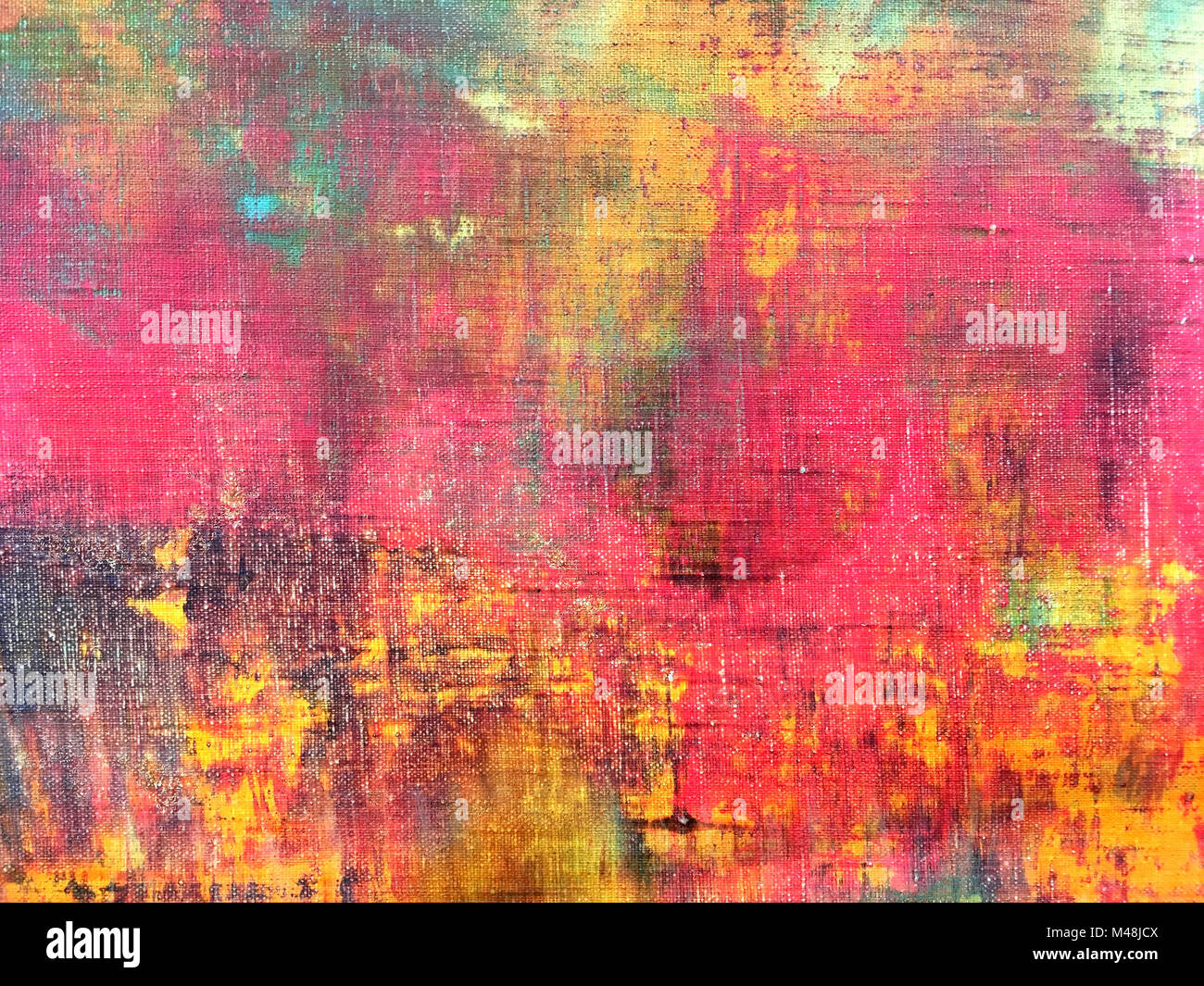 abstract colorful hand painted canvas texture background Stock Photo ...