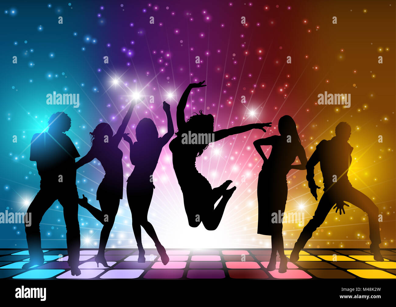 Party People Background Stock Photo - Alamy