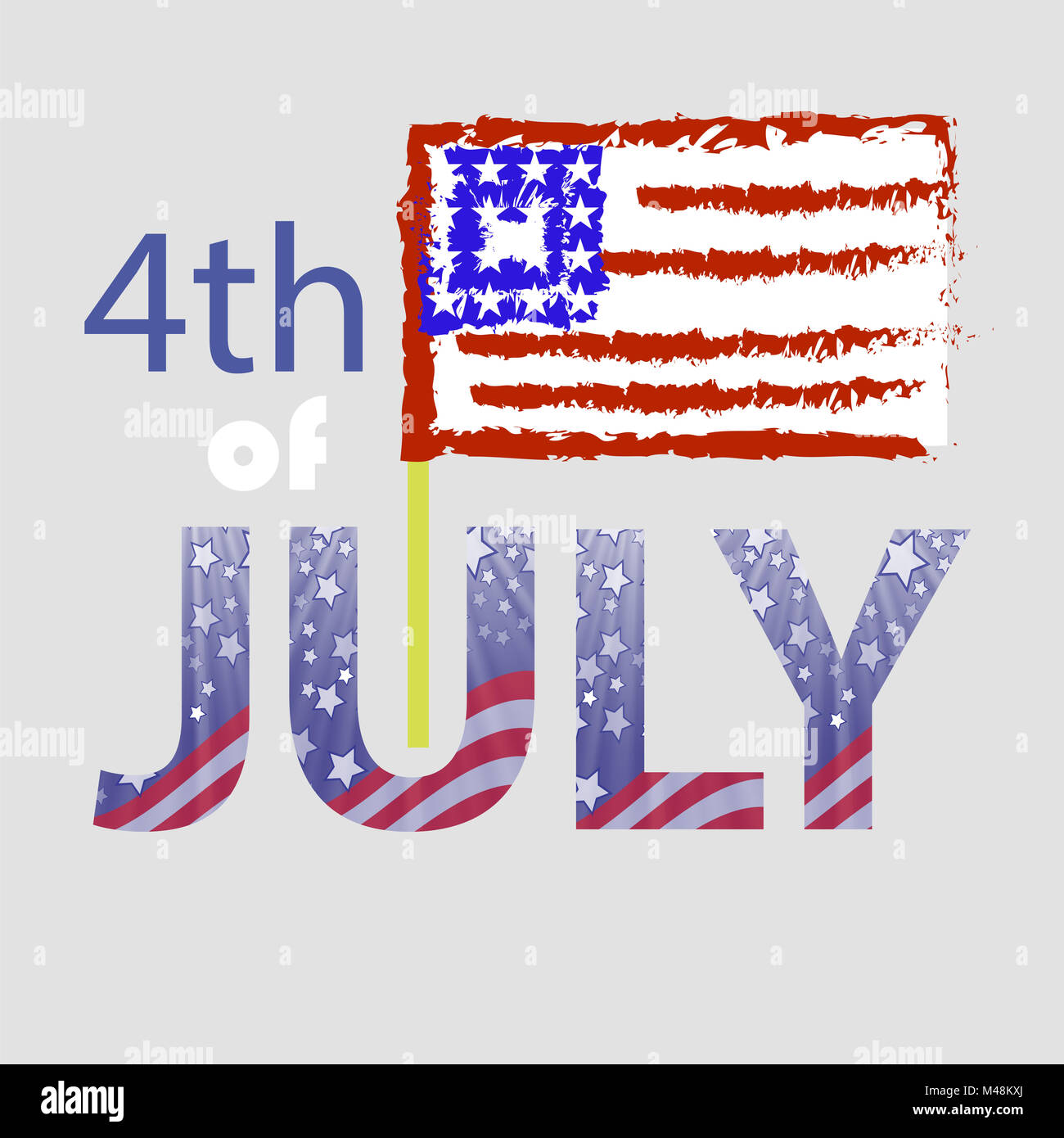 Independence Day of USA. American Flag 4 July Stock Photo - Alamy
